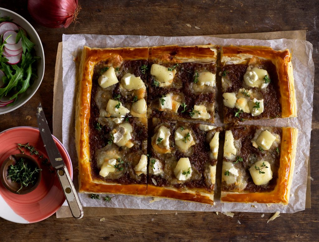 Onion and Goat’s Cheese Puff Pastry Tart | Australian Onions